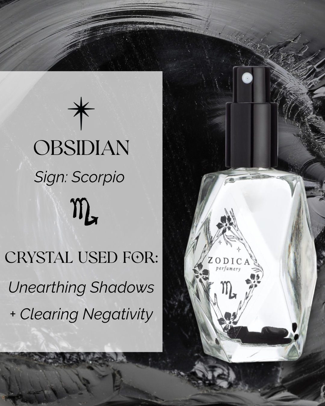 Scorpio Crystal Infused Zodiac Perfume – Zodica Perfumery